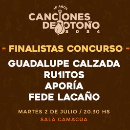 Gran final del Concurso Canciones de Otoño - Cartelera